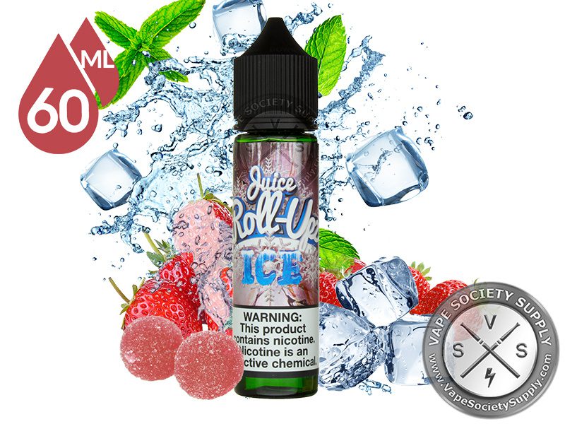 Strawberry Ice by Juice Roll Upz Ice 60ml ⋆ VapeSocietySupply ⋆ $0.00
