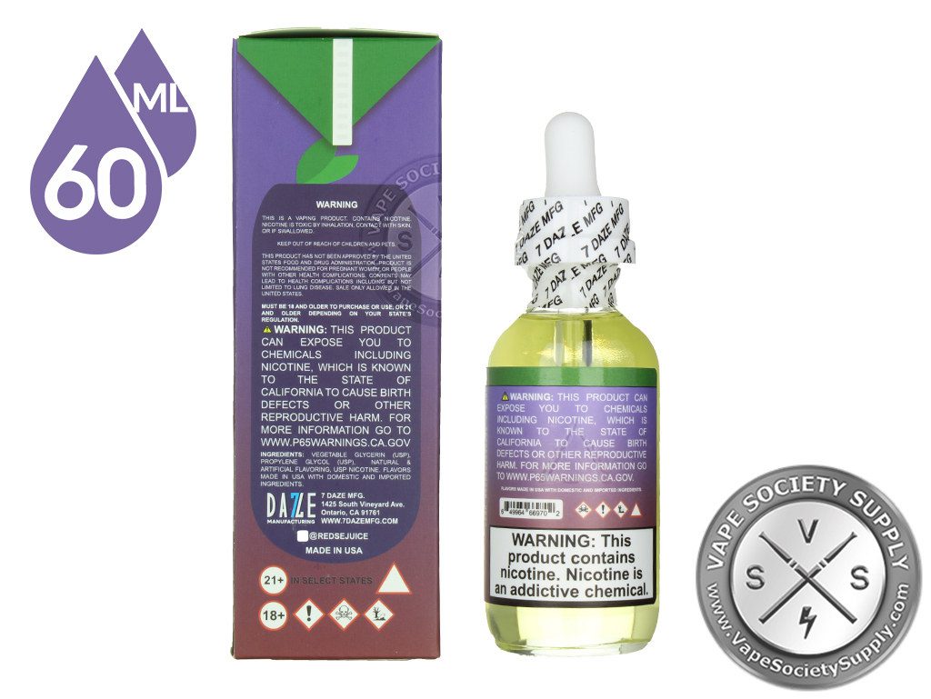Grape Reds Apple Ejuice by Vape 7 Daze 60ml