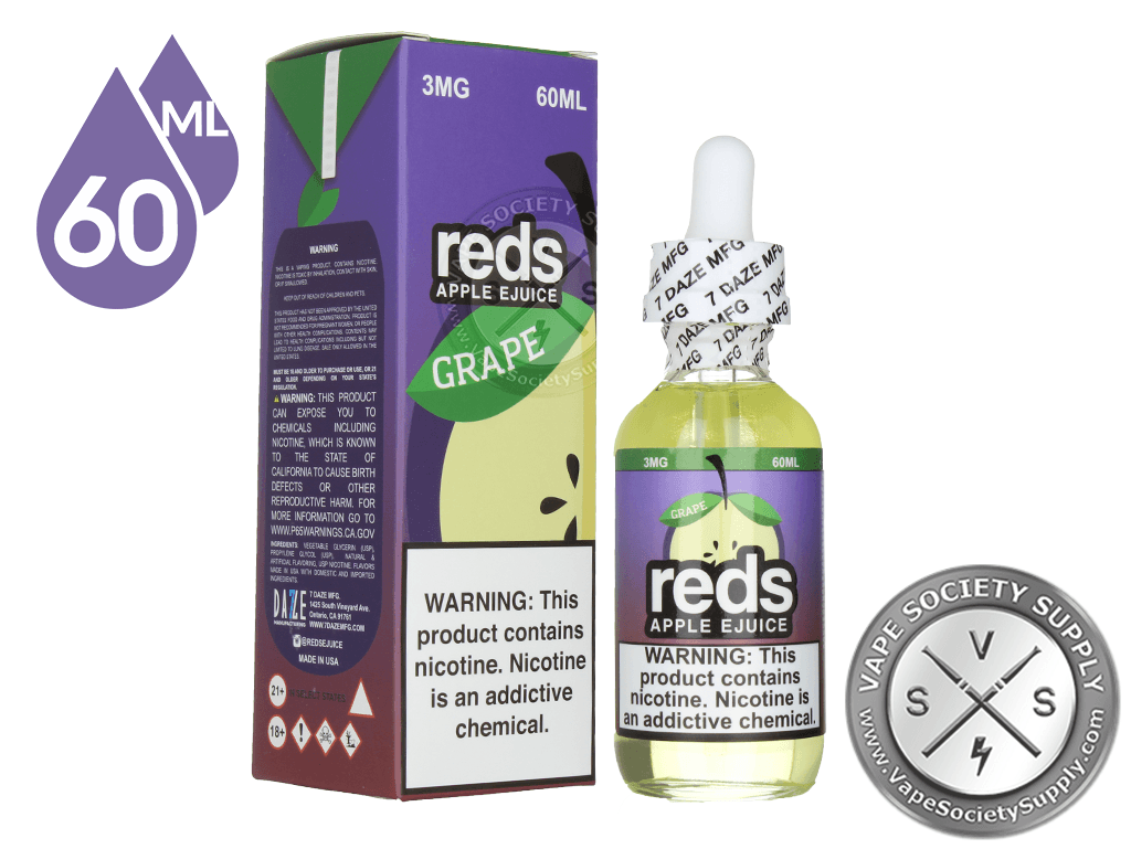 Grape Reds Apple Ejuice by Vape 7 Daze 60ml