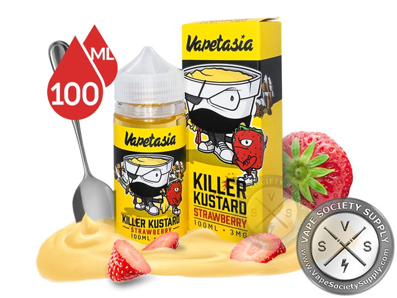 Killer Kustard Strawberry E-Liquid by Vapetasia - Strawberry Vape