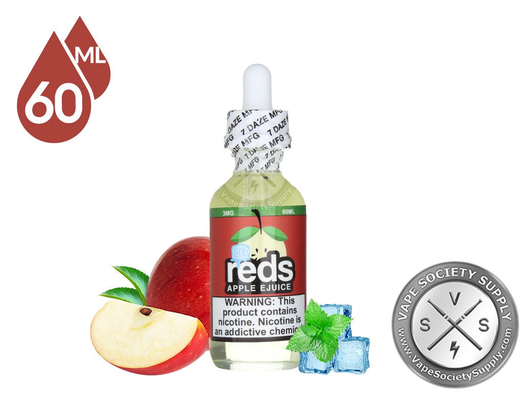 Reds Apple Iced by 7 Daze 60ml ⋆ VapeSocietySupply ⋆ $14.94