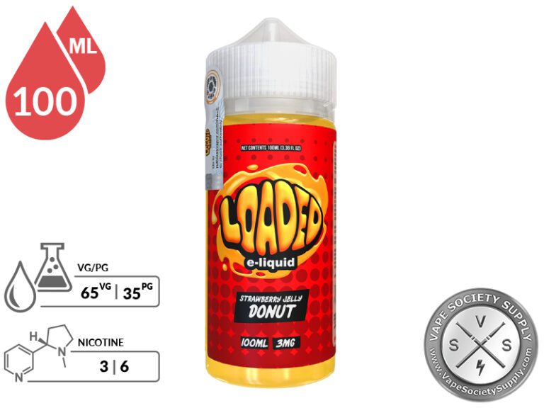 Strawberry Jelly Donut By Loaded E-Liquid 100ml | Vape Society