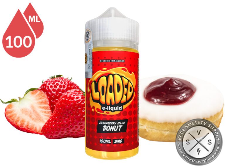 Strawberry Jelly Donut By Loaded E-Liquid 100ml | Vape Society