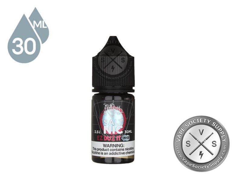 Ez Duz It On Ice By Ruthless Salt Nic 30ml ⋆ Vape Society Supply
