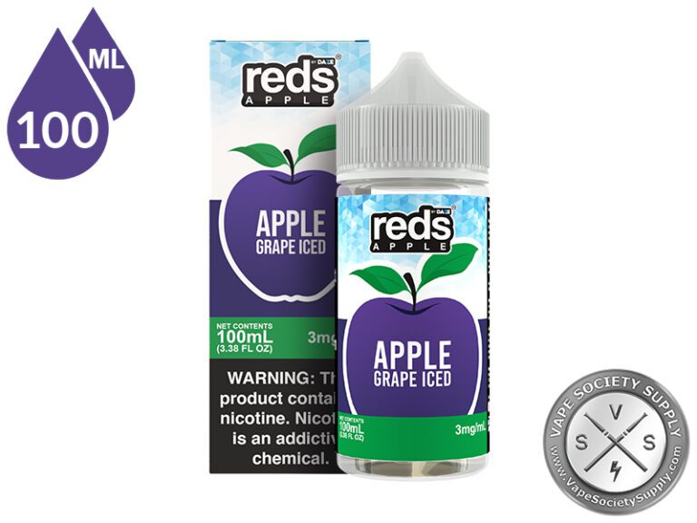 Grape Iced Reds Apple Daze 100ml ⋆ Vape Society Supply