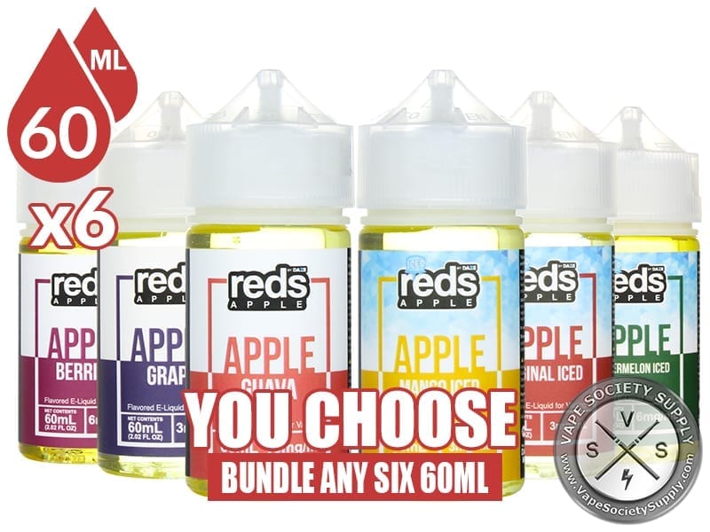 Reds Apple 7 Daze (240ml) ⋆ Vape Juice Bundle ⋆ $0