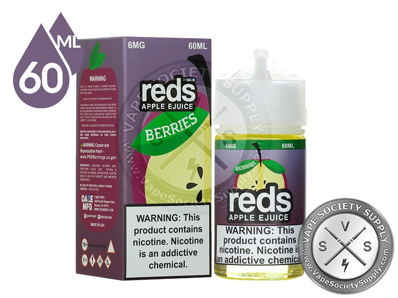 Berries Reds Apple E Juice - Vape 7 Daze ⋆ $13.99