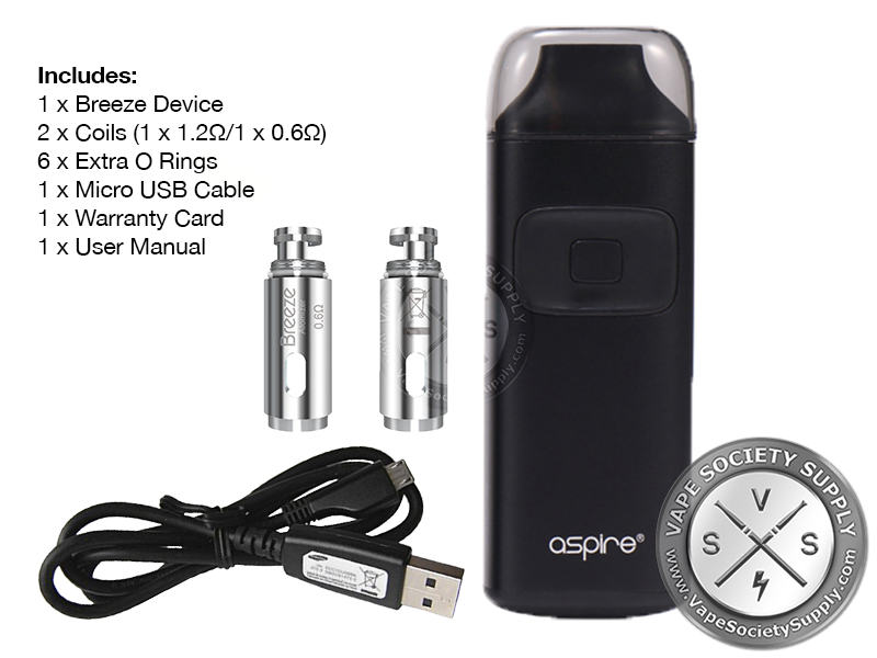 Aspire Breeze AIO Kit ⋆ VapeSocietySupply ⋆ $19.95