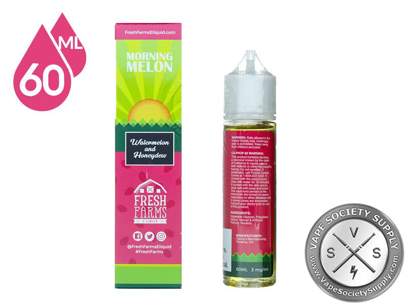 Morning Melon - Fresh Farms Eliquid 60ml ⋆ Vape Juice ⋆ $10.99
