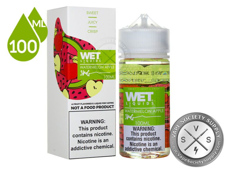 Watermelon Apple By Wet Liquids 100ml ⋆ Vape Society Supply