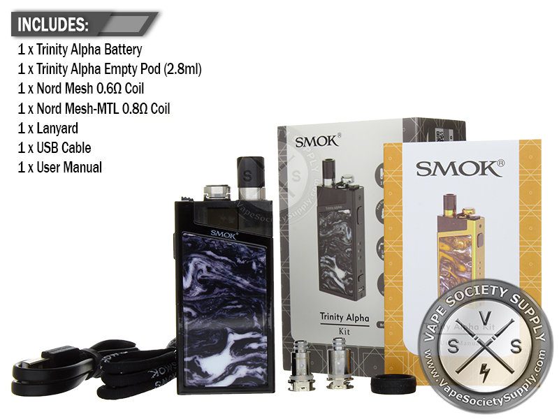 Smok Trinity Alpha 30w Pod System ⋆ VapeSocietySupply ⋆ $26.99