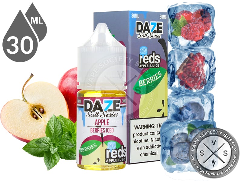 Reds Apple Berries Iced by 7 Daze Salt 30ml ⋆ $11.99