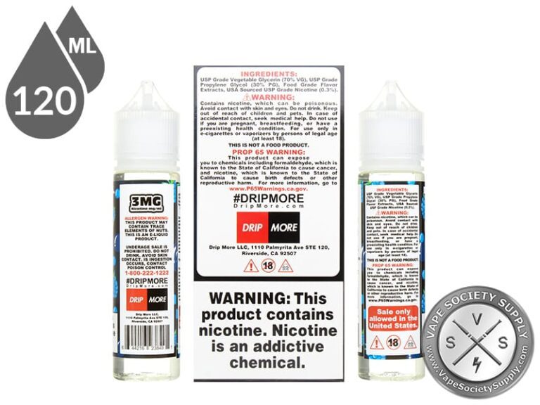 Blue Razz By Candy King Bubblegum Collection 120ml ⋆