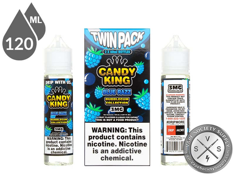 Blue Razz CANDY KING BUBBLEGUM COLLECTION 120ml