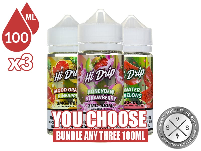 Hi Drip Bundle 3x100ml (300ml) ⋆ $32.97