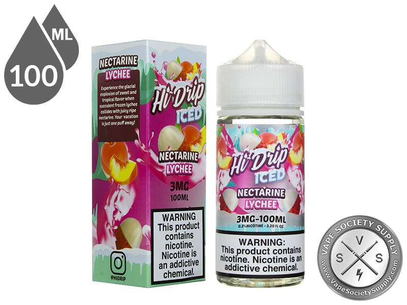 Nectarine Lychee Iced by HI-DRIP E-liquid 100ml ⋆ $11.99
