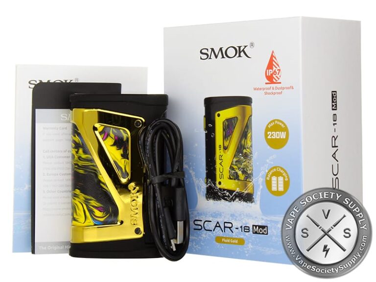 SMOK Scar-18 230W Box Mod ⋆ Vape Society Supplies ⋆ $47.99