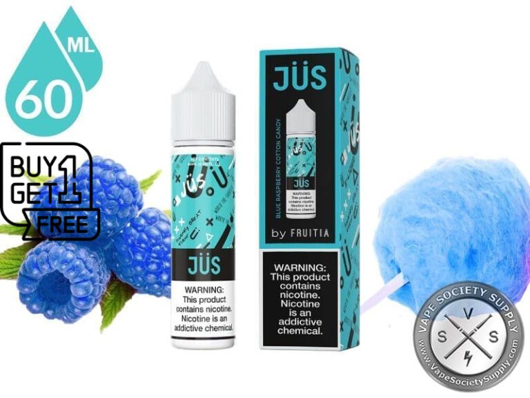 Blue Raspberry Cotton Candy JUS FRUITIA 60ml