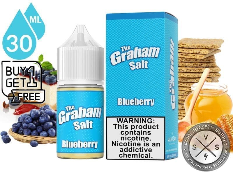 Blueberry THE GRAHAM SALT 30ml ⋆ Vape Society Supply