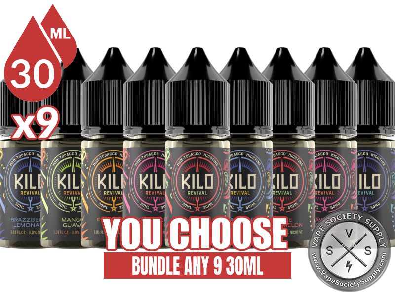 Kilo Revival Salts Bundle 9x30ml (270ml) ⋆ $89.910612