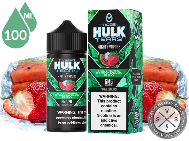 FFROZEN HULK TEARS Straw-Melon Chew ⋆ Vape Society Supply