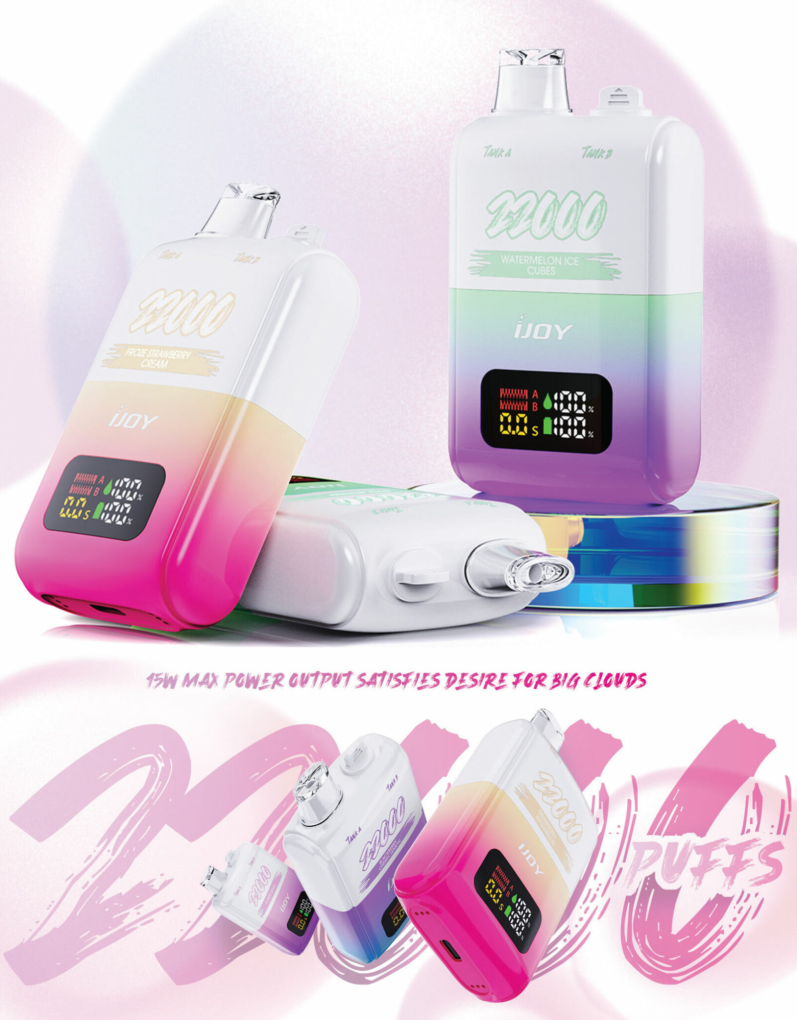 iJOY SD22000 Disposable Vape ⋆ Dual Tank 22k Puffs