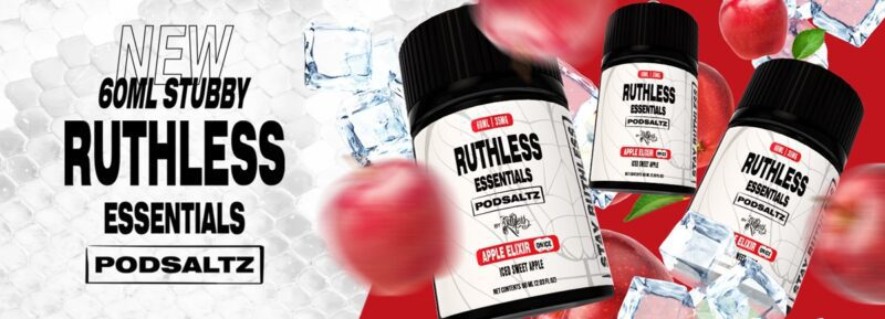 Apple Elixir on Ice Ruthless Essentials ⋆ Nicotine Salt